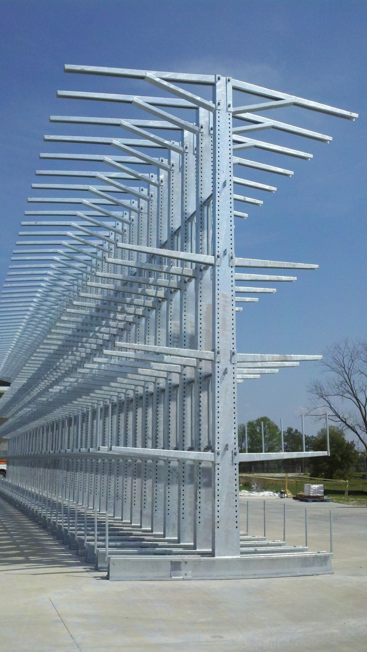 Galvanized Cantilever Racking - Cantilever Rack Now